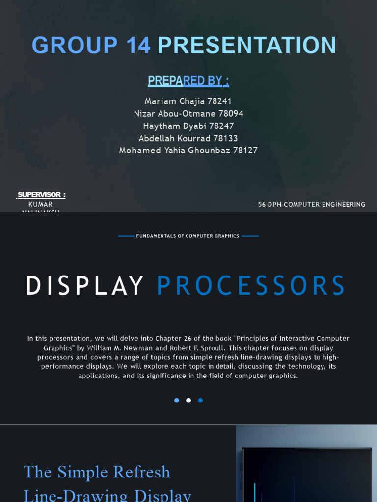 Display Processors Final | PDF | Graphics Processing Unit | Rendering (Computer Graphics)