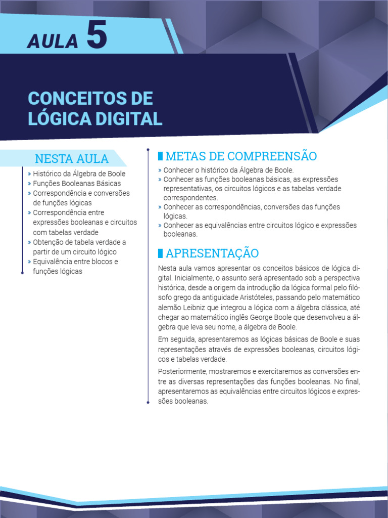 Aula5 Sistemas Computacionais FINAL | PDF | Lógica | Rede elétrica