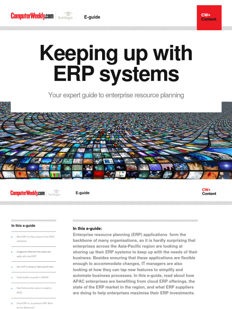 Keeping_up_with_ERP_systems | PDF | Enterprise Resource Planning | Customer Relationship Management