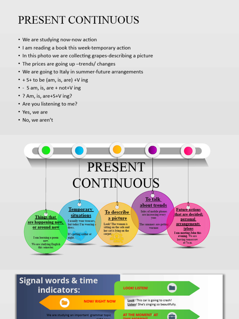 Present Continuous My Rule | PDF | Syllable | Consonant