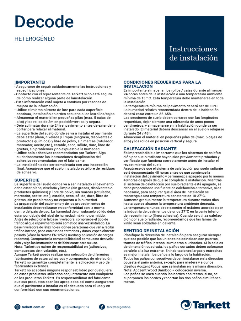 DECODE - Ficha Instalacion | PDF | Soldadura | Construcción