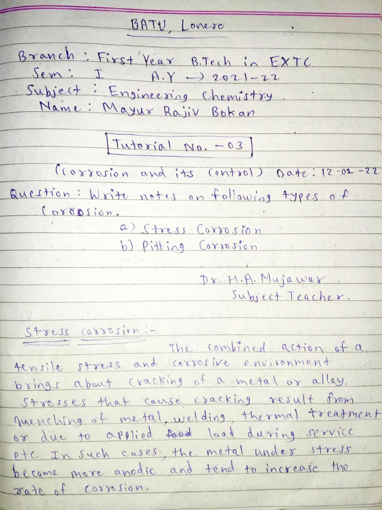 Tutorial No.3 Answer | PDF