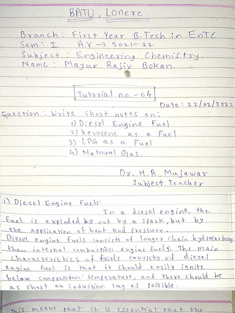 Tutorial No.4 Answer | PDF