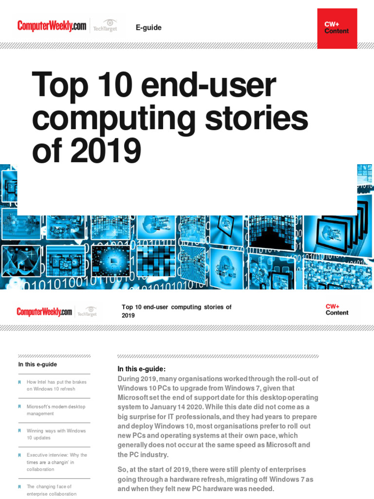 Top 10 End-User Computing Stories of 2019 | PDF | Windows 10 | Microsoft Windows