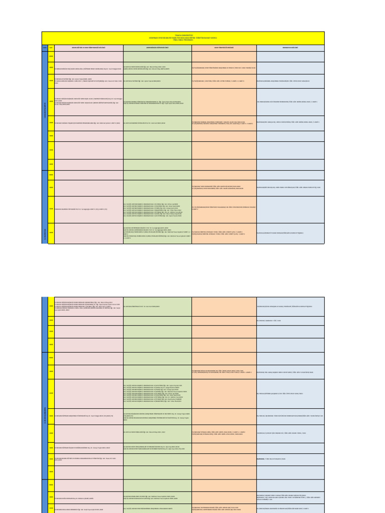2023 2024 Bahar Final - Programi - Son 28 05 2024 1 | PDF