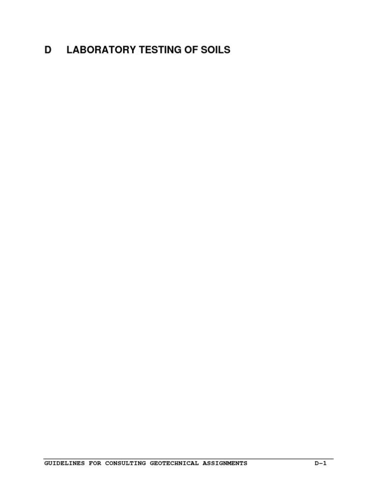 Laboratory Testing of Soils | Download Free PDF | Geotechnical ...