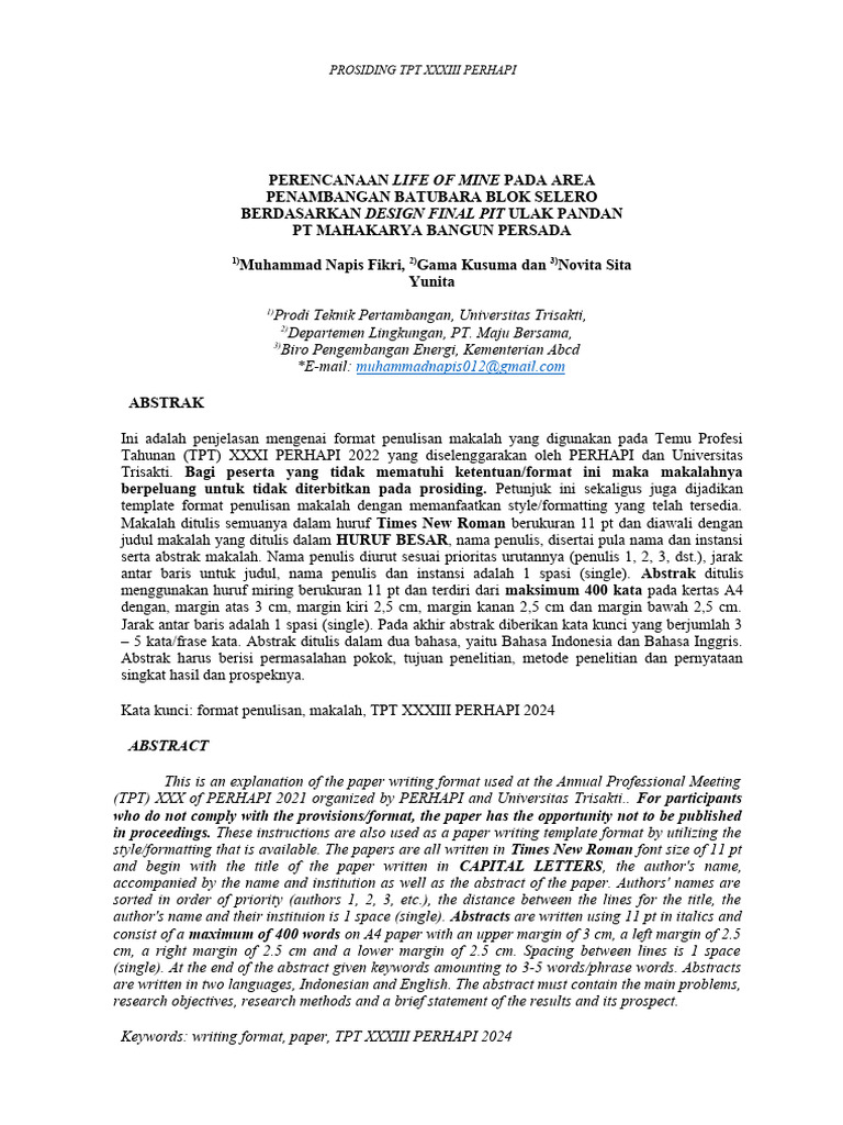 Paper - Muhammad Napis - SPC TPT Perhapi 2024 | PDF