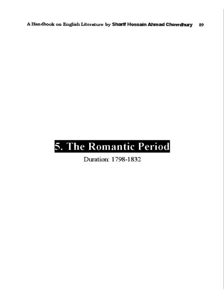 Romantic Age | PDF
