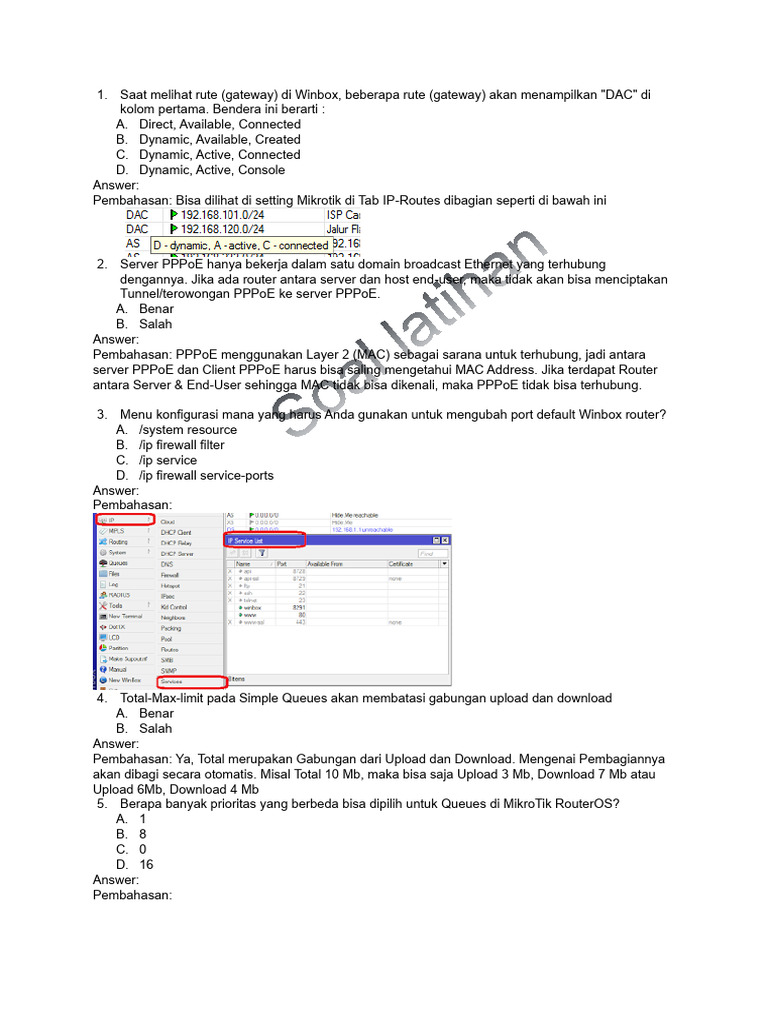 Soal Mtcna SAT Latihan | PDF