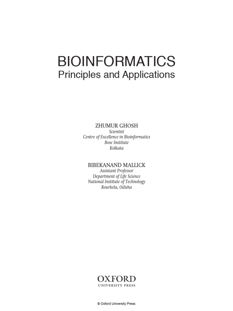 BI Unit 1 Part-1 | PDF | Bioinformatics | Proteins