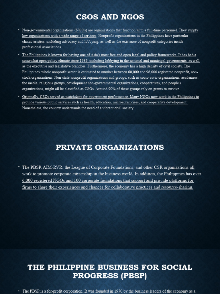 2024 CSOs NGOs | PDF | Corporate Social Responsibility | Non ...
