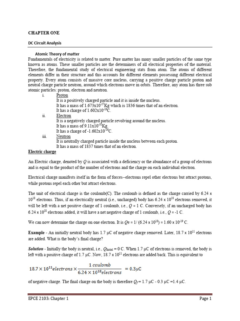 Chapter 1-1 | PDF | Inductance | Inductor