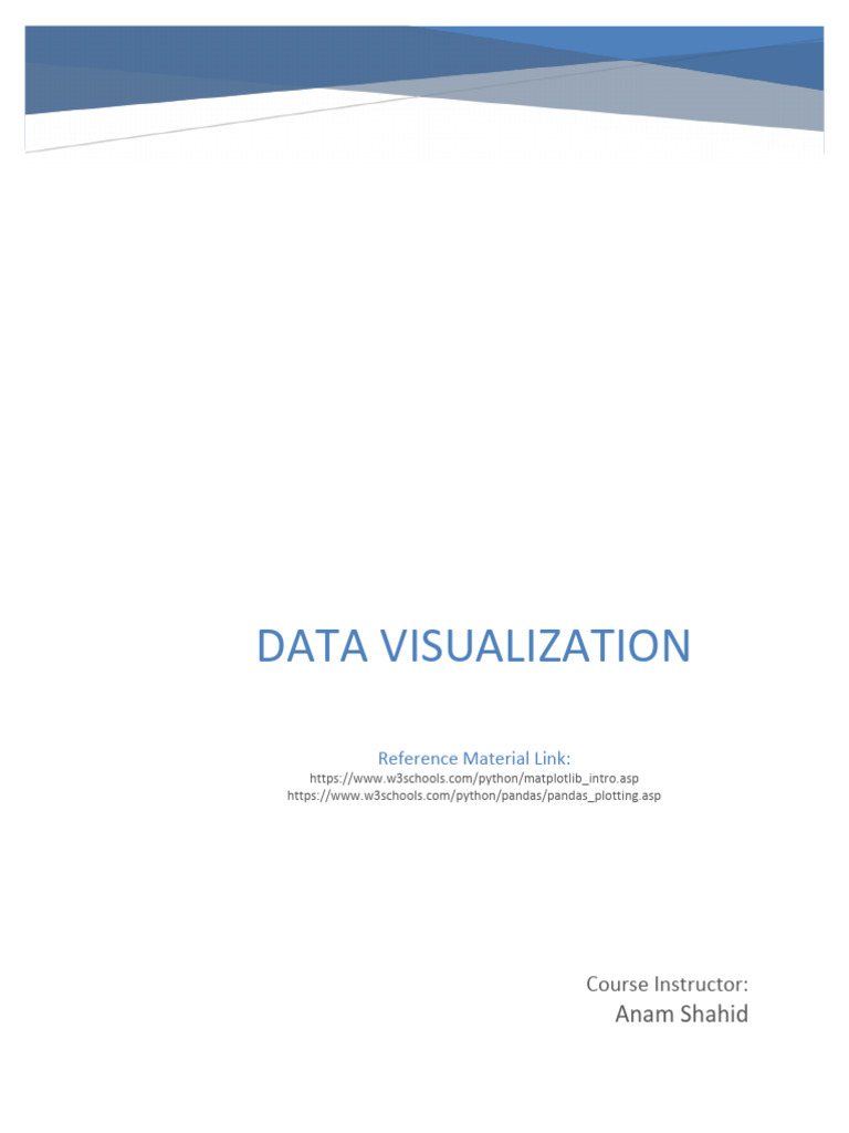 Data Visualization With Python Libraries | PDF | Histogram | Computing Data Visualization With Python Libraries | PDF | Histogram | Computing
