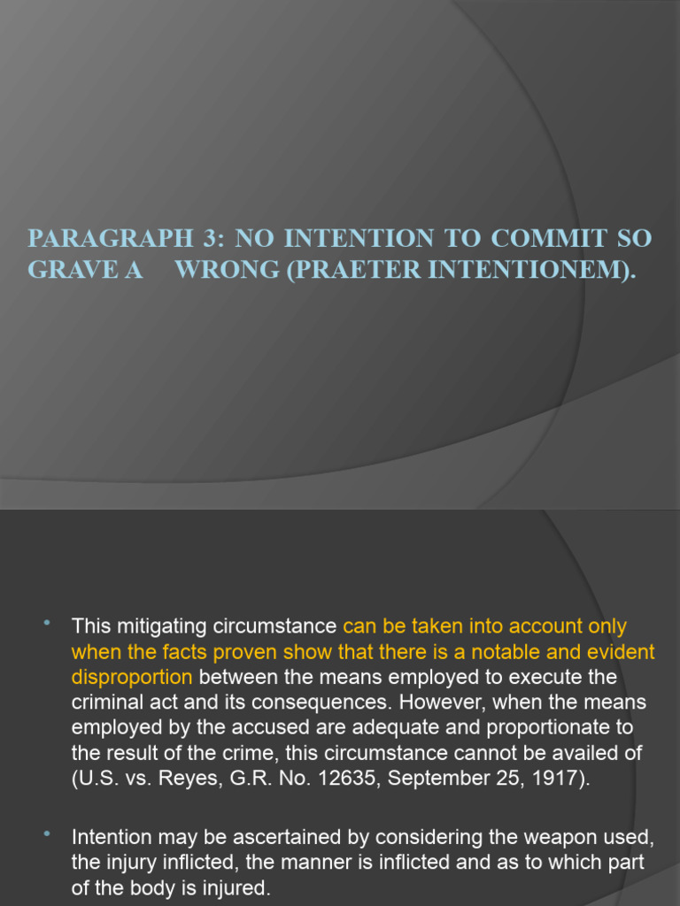 Understanding Praeter Intentionem in Law | PDF