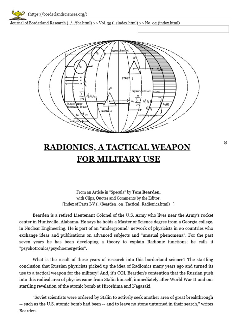 Radionics as a Military Weapon | PDF | Photon | Electron