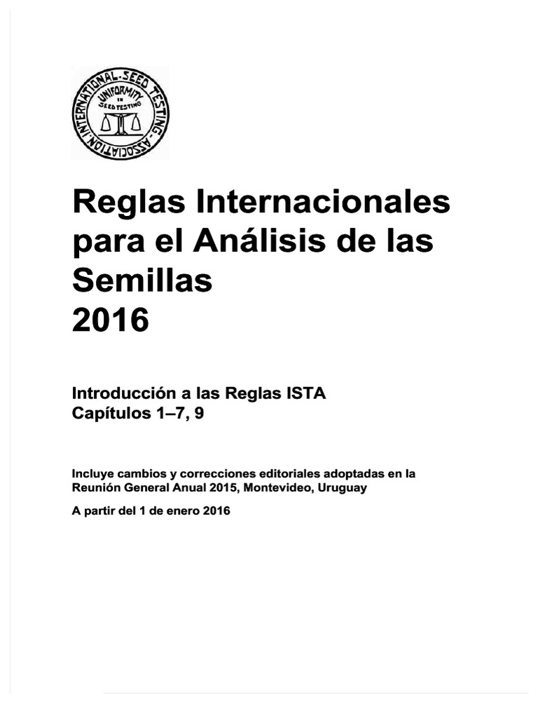 PDF Reglas Ista Compress | PDF | Plantas | Botánica