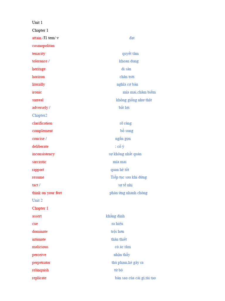 Vocab 1-5 Active | PDF