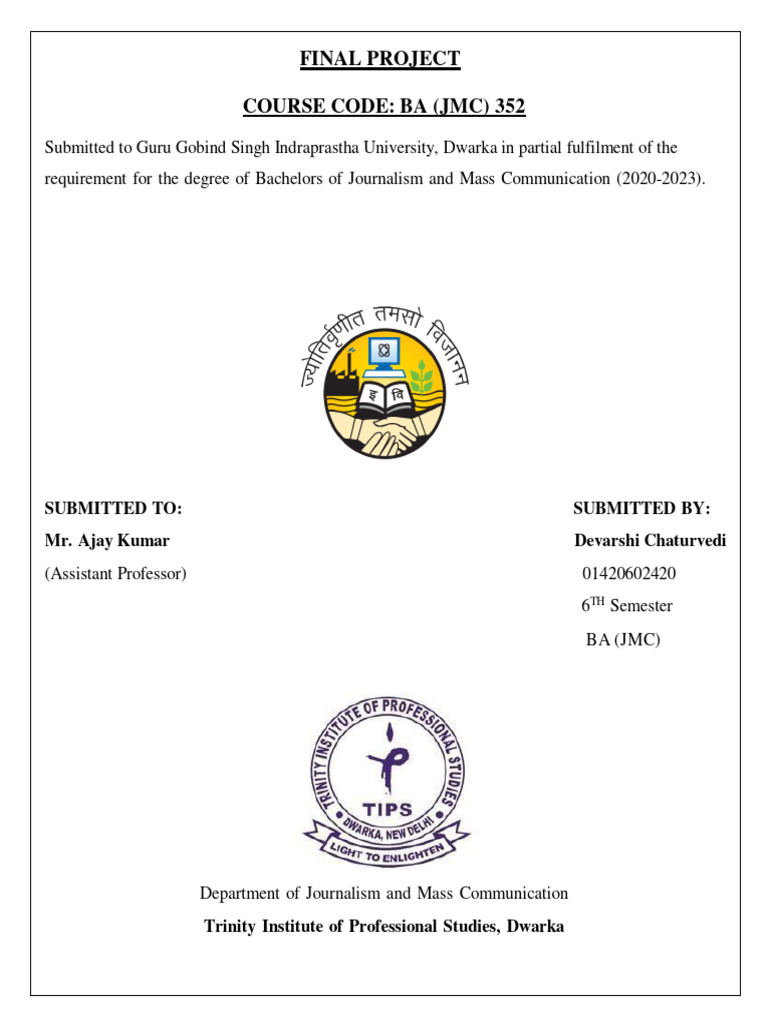 Final Project - Devarshi Chaturvedi | PDF | Podcast | Radio