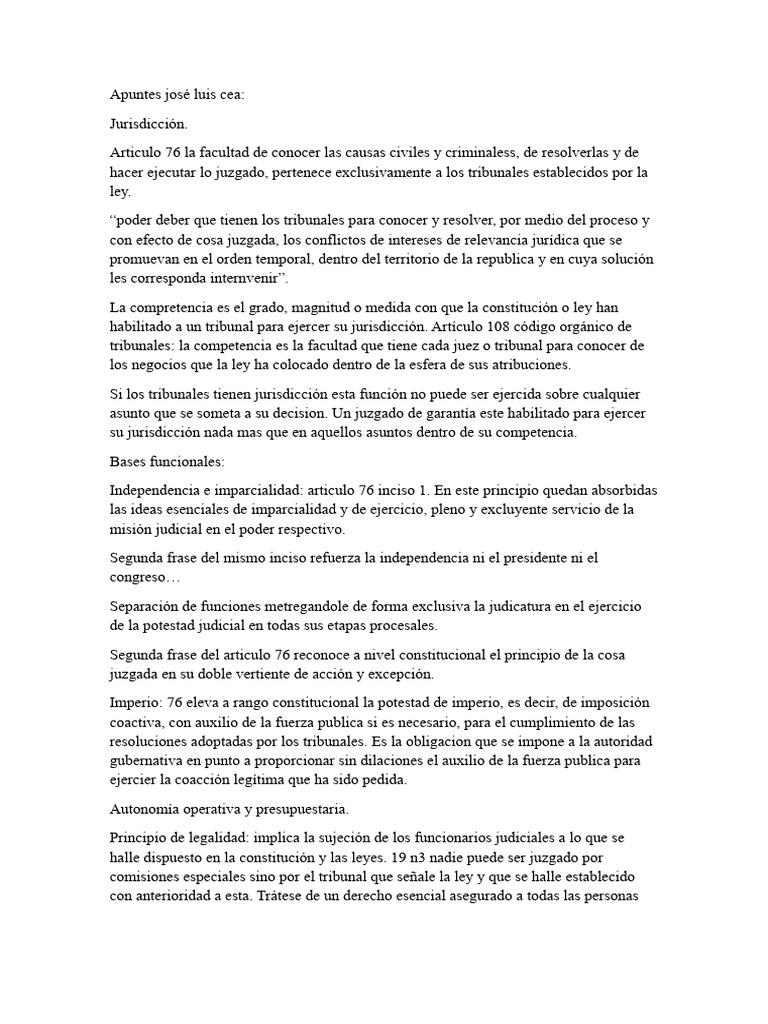 José Luis Cea | PDF | Jurisdicción | Judicaturas