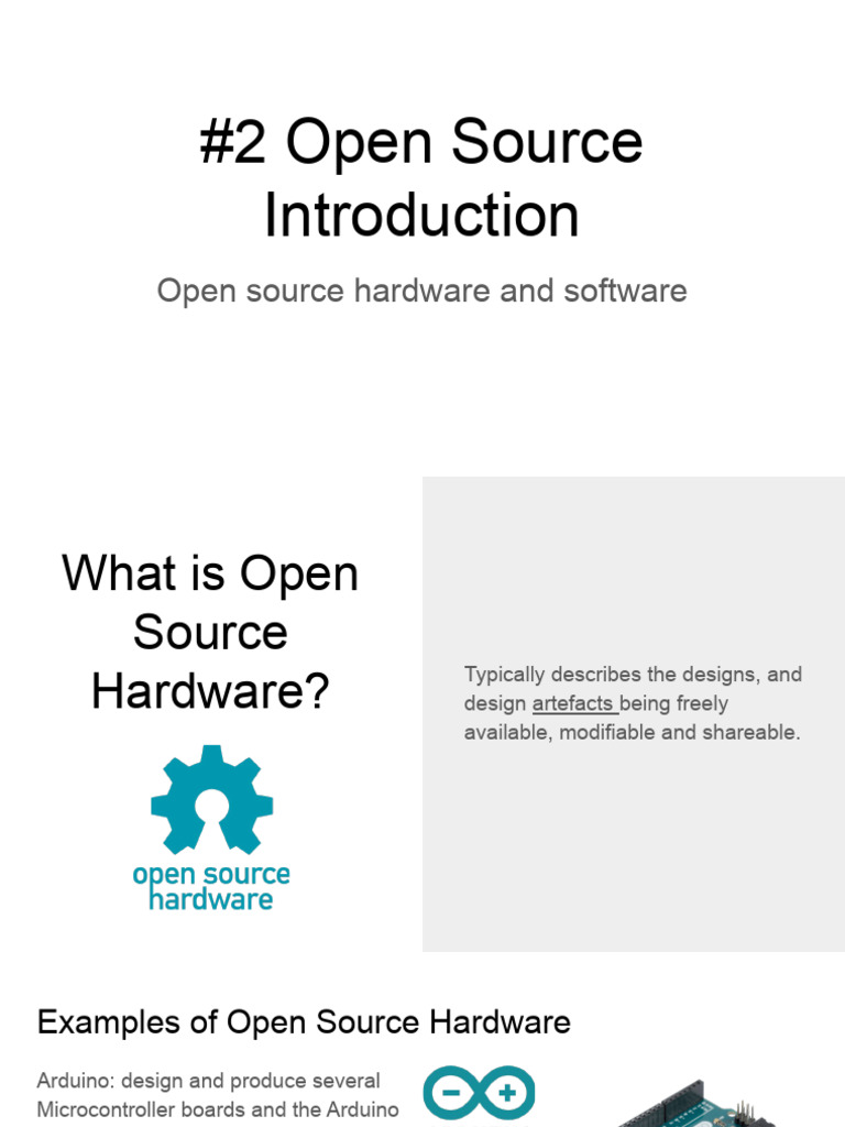 2 Open Source Introduction Pdf Open Source Arduino