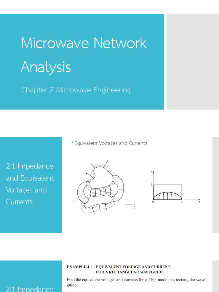 Microwave Engineering - ch2 - Part1 | PDF | Science & Mathematics
