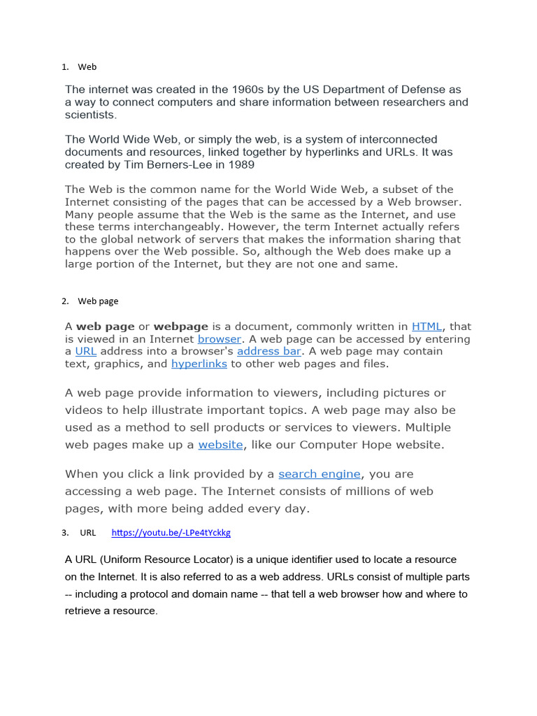 HTML Browser URL Address Bar Hyperlinks: Website Search Engine ...