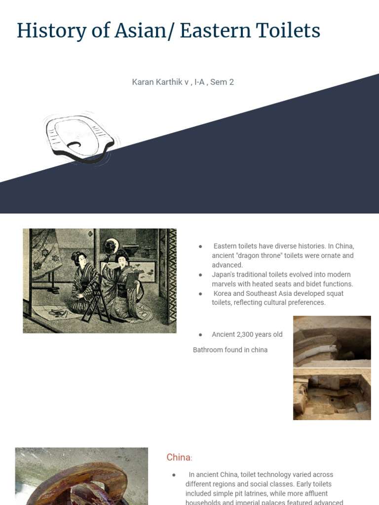 Karankarthik. V - History of Asian - Eastern Toilets | PDF | Toilet | Korea