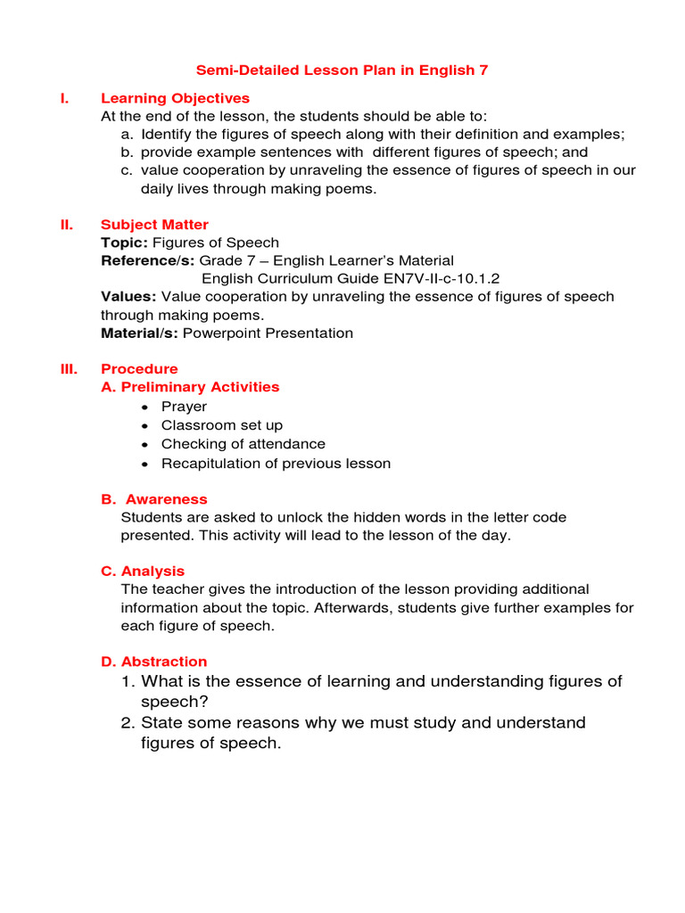 Semi-DETAILED-LESSON-PLAN | Download Free PDF | Lesson Plan | Learning