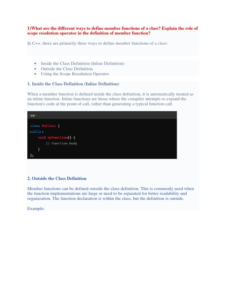 C | PDF | Class (Computer Programming) | Scope (Computer Science)