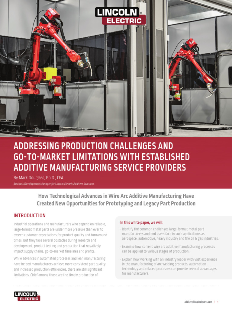 Large Format Metal Additive Manufacturing Whitepaper - Addressing ...