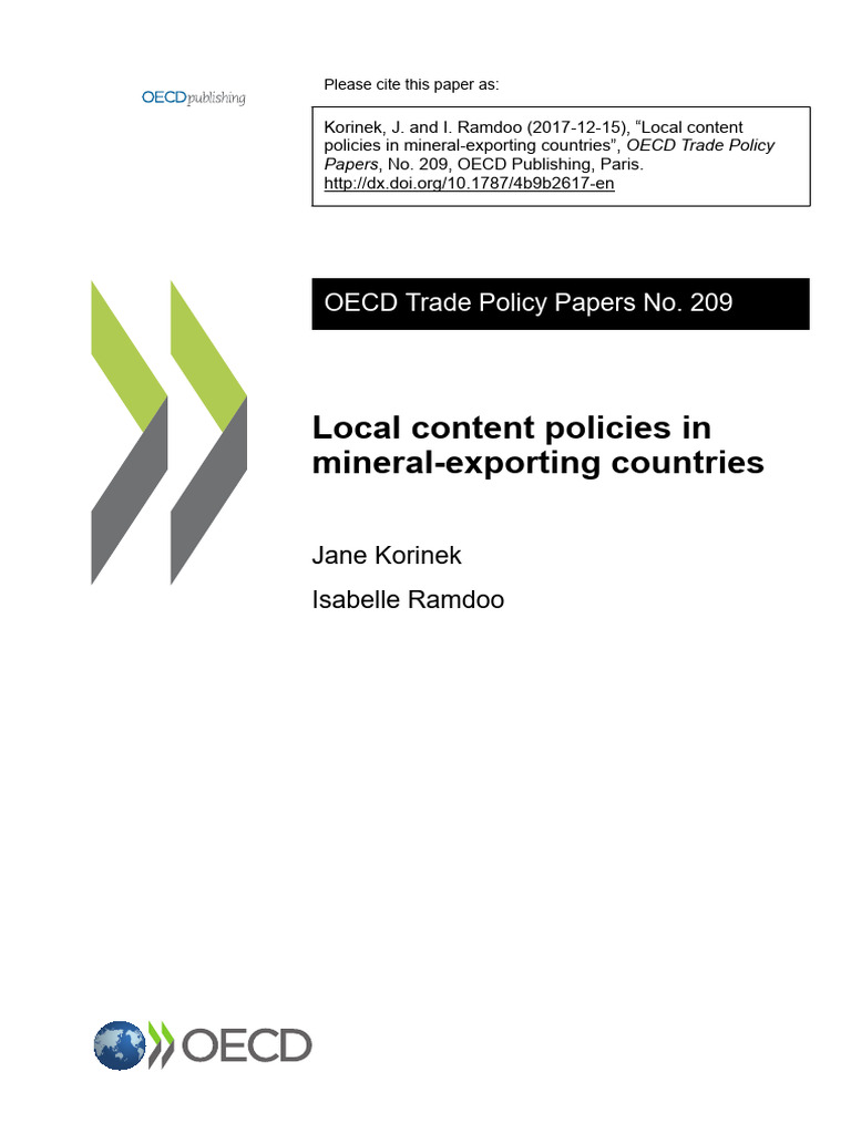 OCED Report | PDF | Supply Chain | Policy