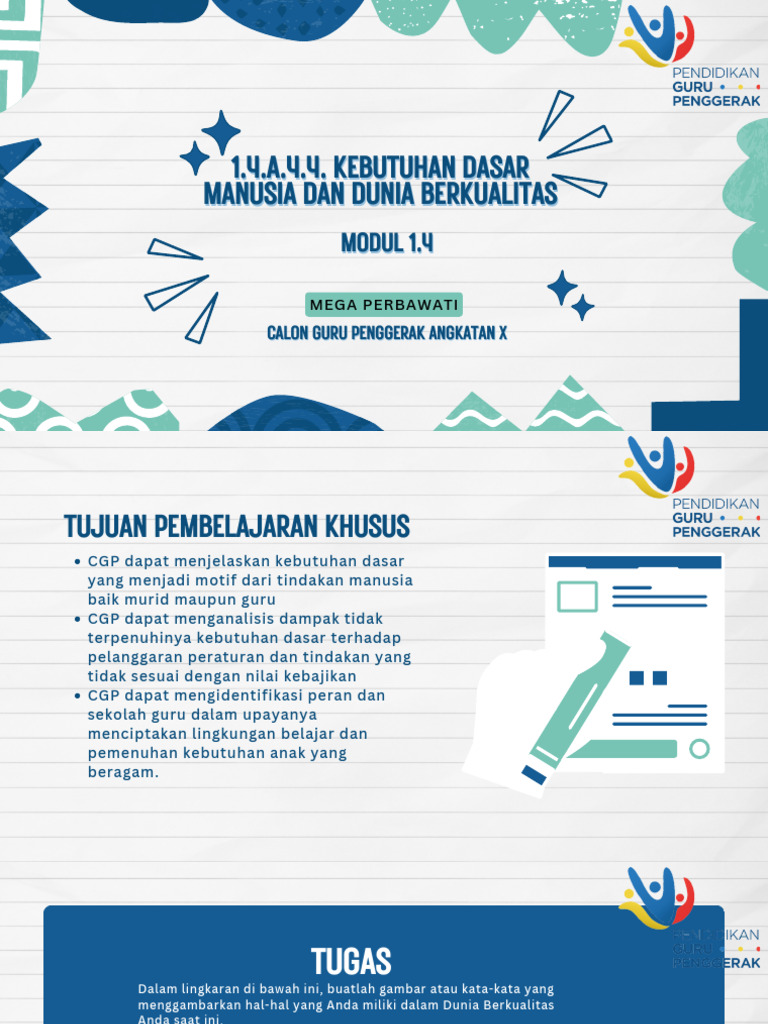 1.4.a.4.4. Kebutuhan Dasar Manusia Dan Dunia Berkualitas | PDF | Karier ...