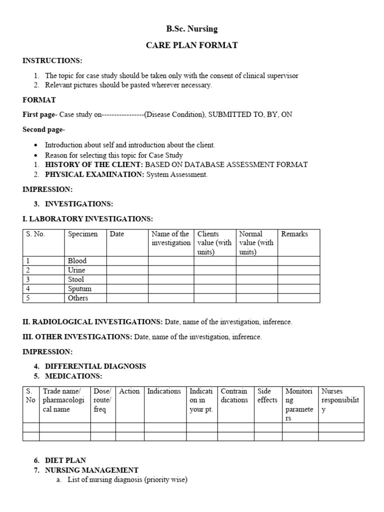 care note format | Download Free PDF | Medical Diagnosis | Nursing