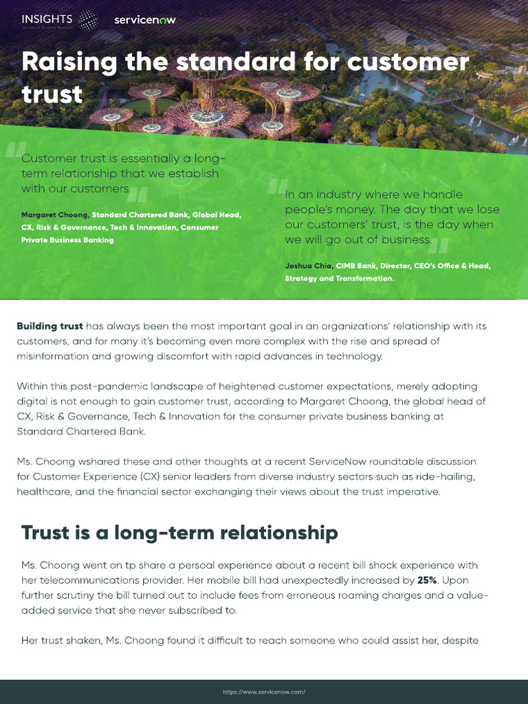 Building Trust in Customer Relations | PDF | Business
