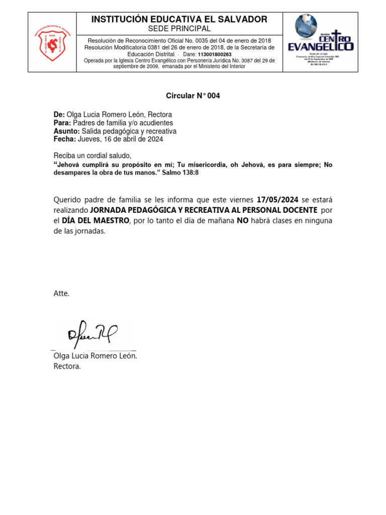 Circular 004 2024 | PDF