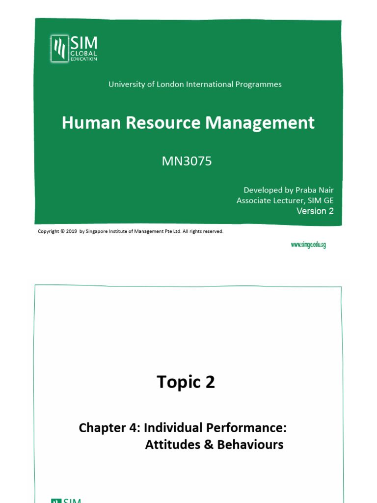 HRM - Chapter 4 | PDF | Behavioural Sciences | Business