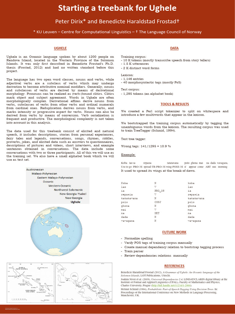 CLIN30-Ughele-poster | Download Free PDF | Morphology (Linguistics ...
