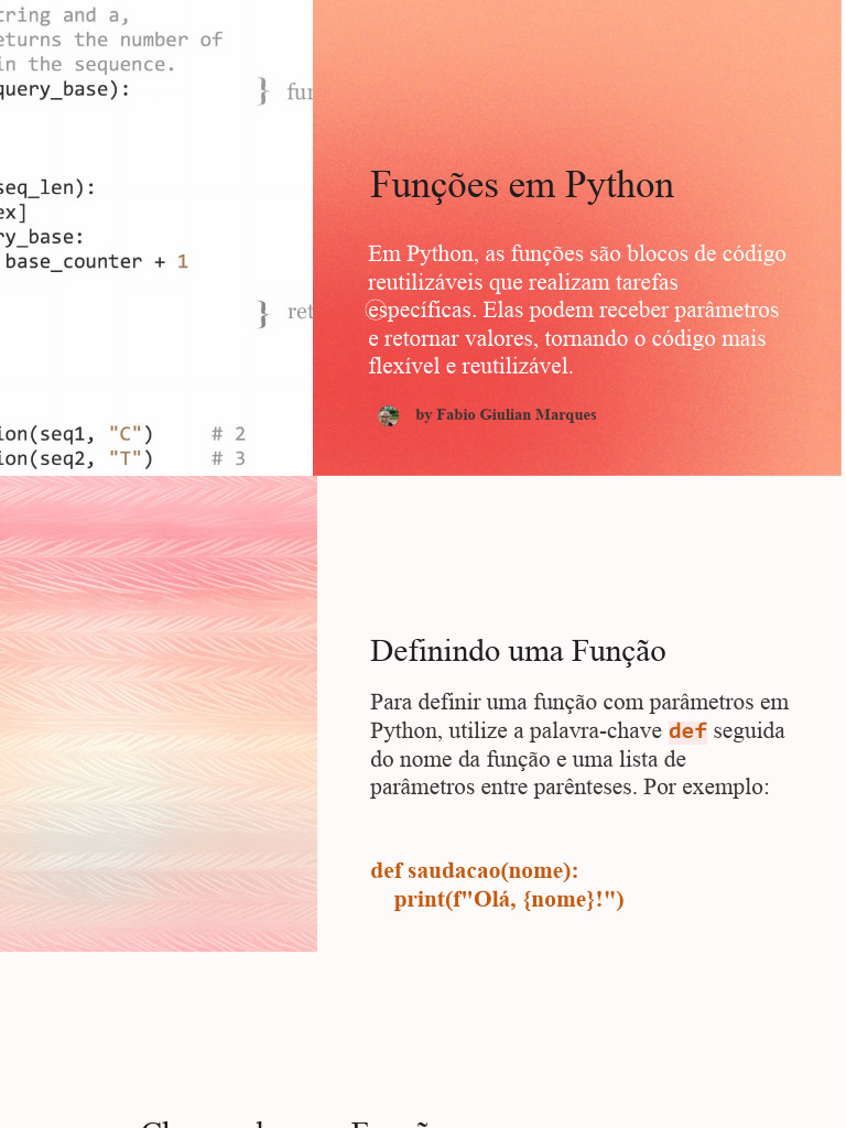 Funções em Python: Definição e Uso | PDF | Python (linguagem de ...