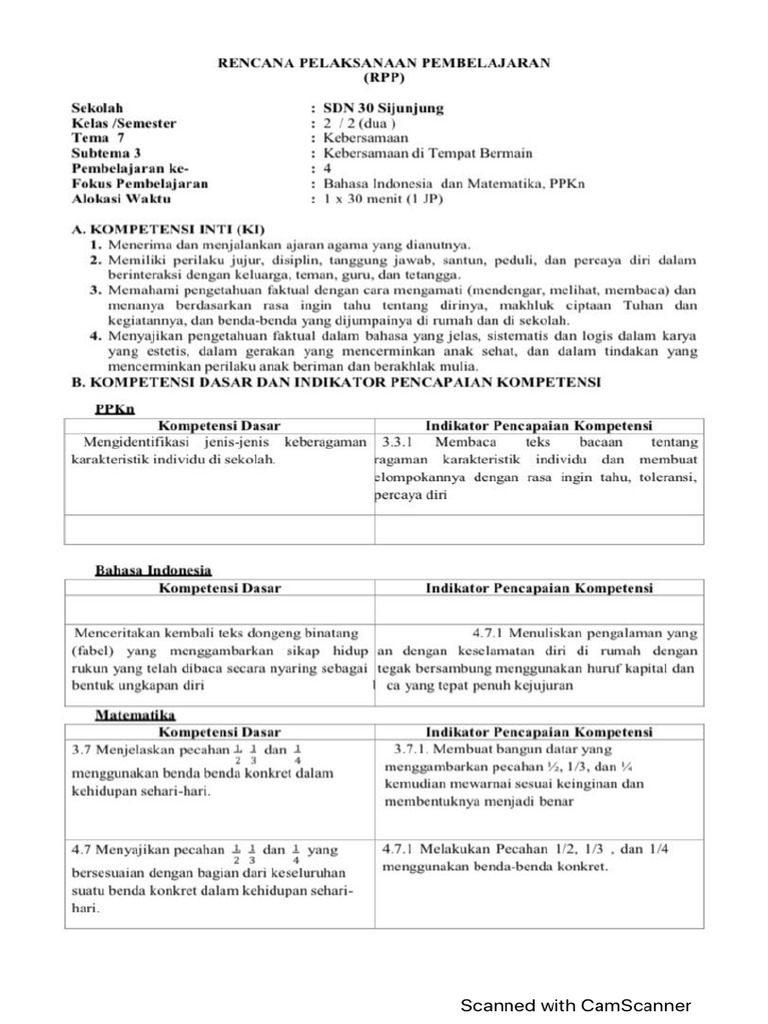 RPP 10 Tema 4 ST 3 PB 4 | PDF