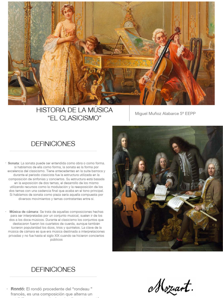 Clasicismo | PDF | Periodo Clásico (Música) | Sinfonía