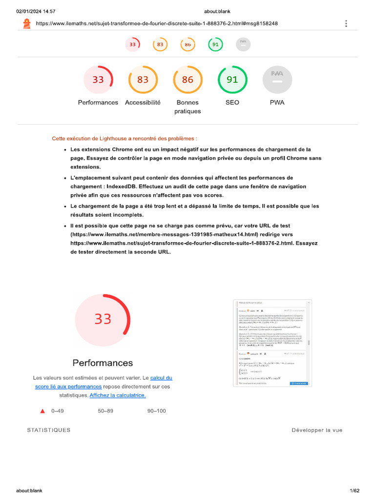 Rapport Page Ile de Maths | PDF