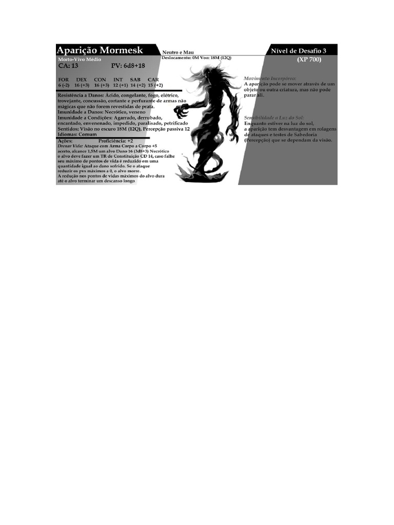 Aparição Mormesk. | PDF
