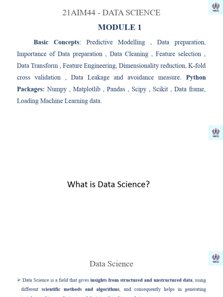 DS Module 1 | Download Free PDF | Cross Validation (Statistics) | Deep Learning