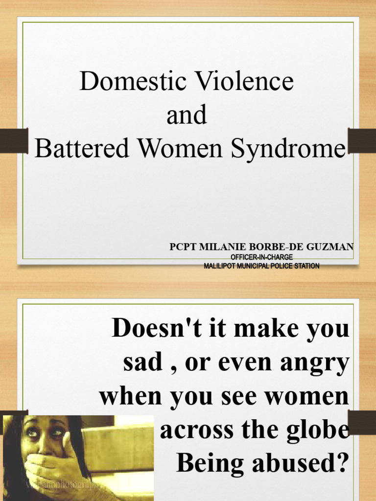 Understanding Battered Women Syndrome | PDF | Domestic Violence | Violence