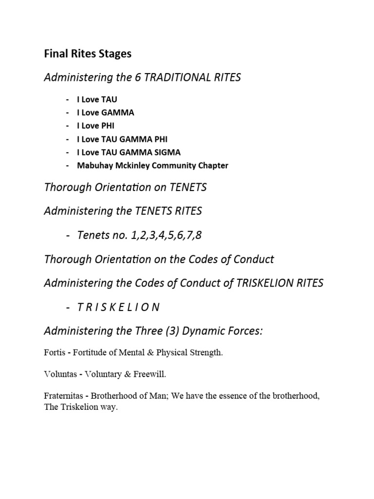 Final Rites Stages | PDF | Social Science