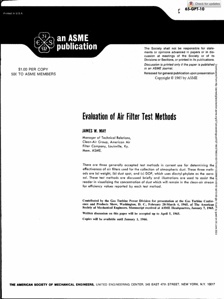 Air Filter | PDF | Dust