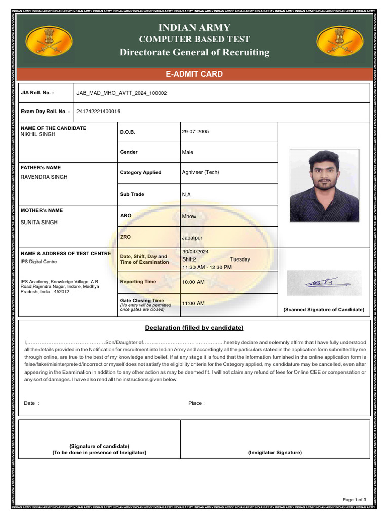 INDIAN_ARMY.cdr | PDF