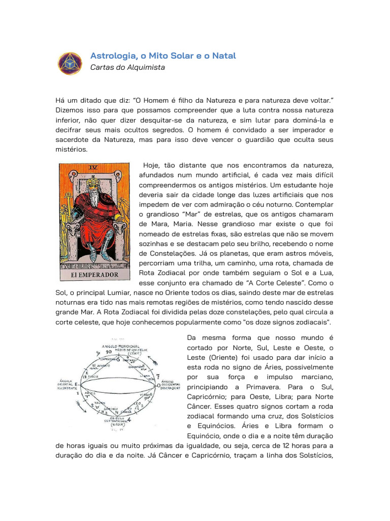 15 - Astrologia e o Mito Solar | Download grátis PDF | Zodíaco | Páscoa