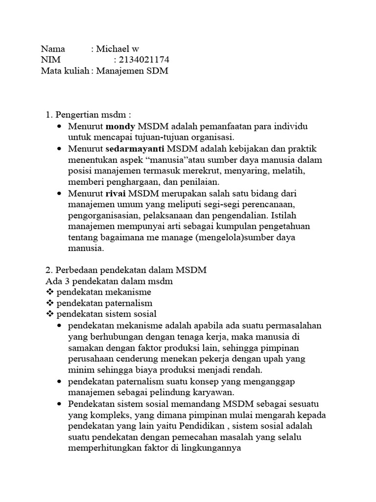 MSDM Tugas 1 | PDF
