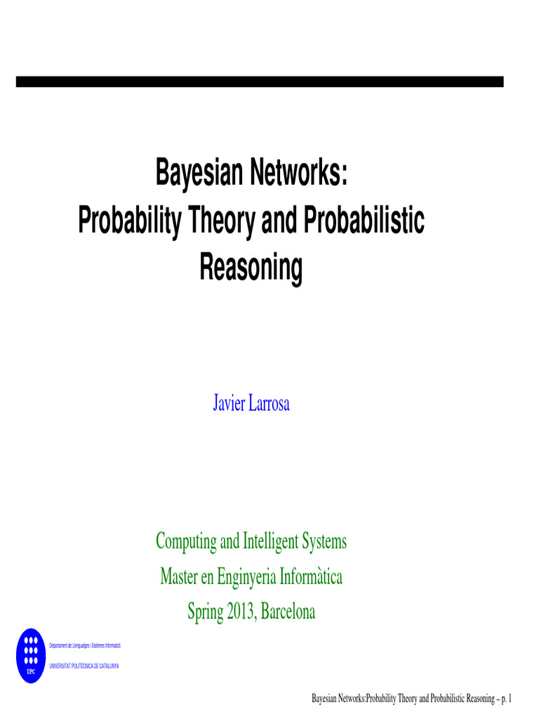 0 BN Probability | PDF | Bayesian Network | Bayesian Probability